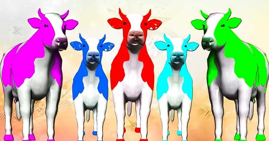 ¿De qué color es esta vaca?