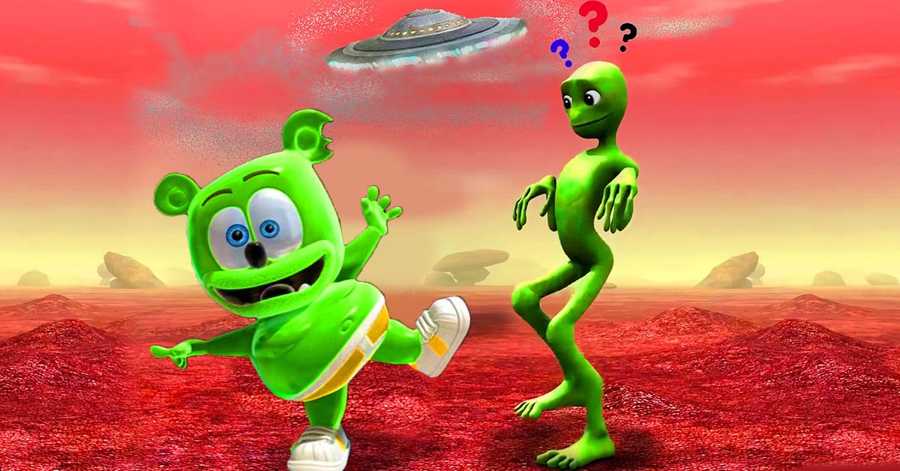 What color is the alien?