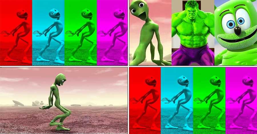 Jakiego koloru jest kosmita?